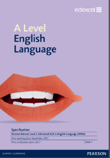 Edexcel AS and A level English Language 2015 | Pearson qualifications