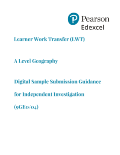 Geography | Pearson qualifications