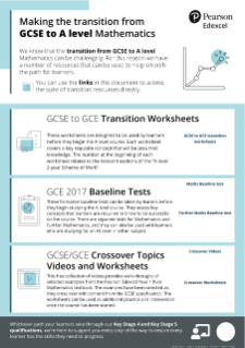 Pearson Edexcel AS and A level Mathematics (2017) | Pearson qualifications