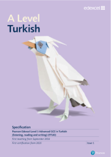 Turkish (2018) | Pearson qualifications