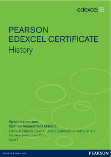 Edexcel Certificate History | Pearson qualifications